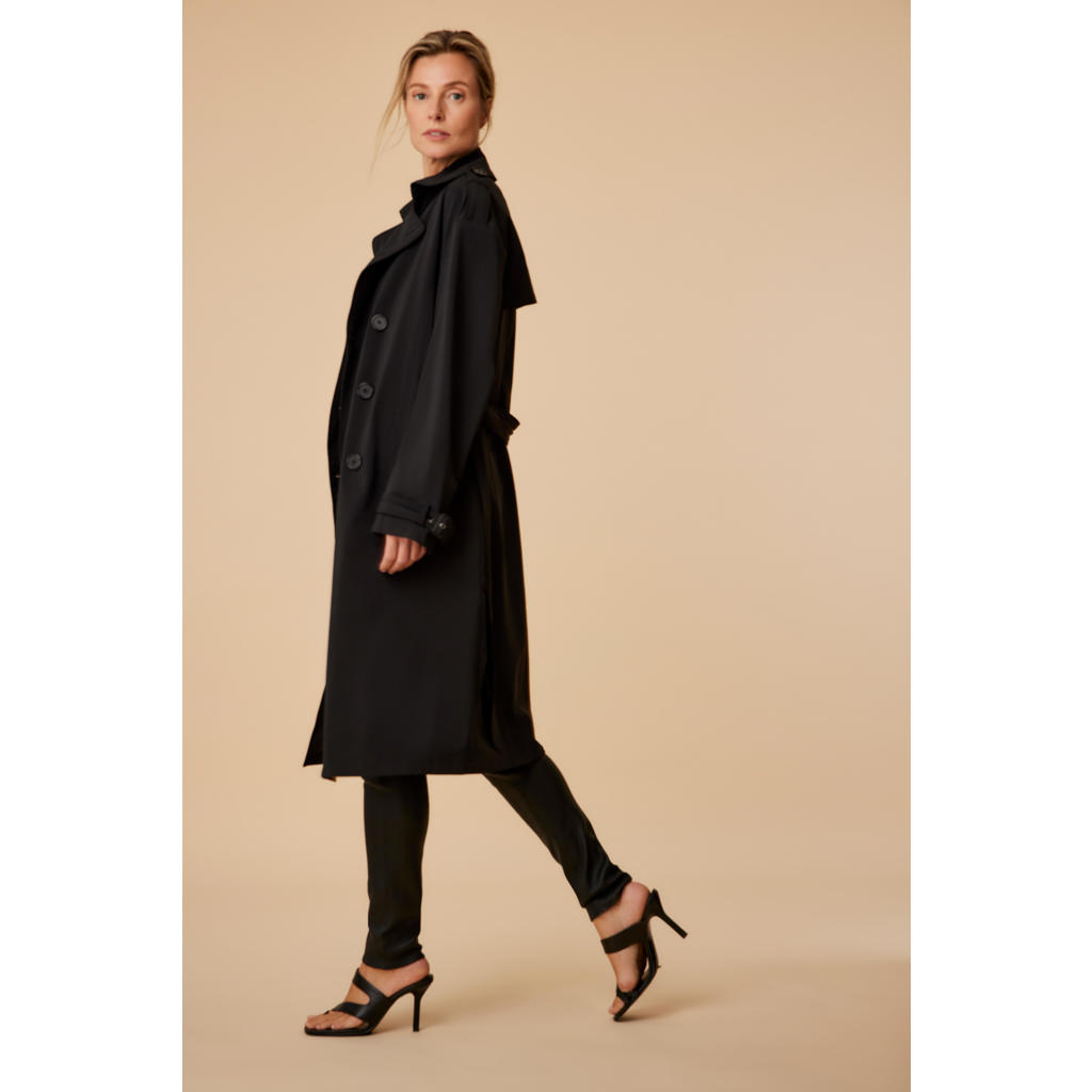 Maura by Claudia Strater trenchcoat jas zwart | wehkamp