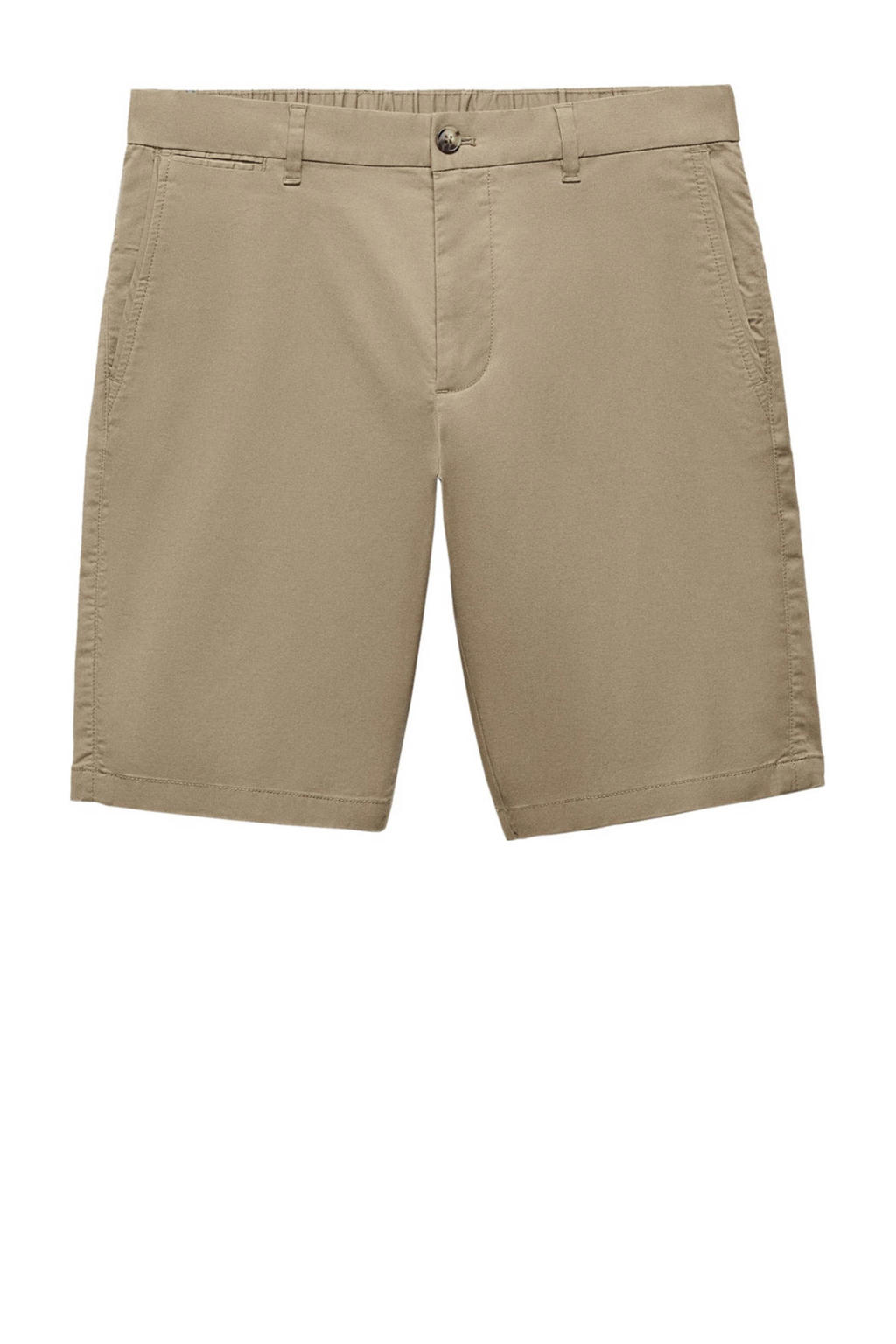 Mango Man regular fit short lichtbruin | wehkamp
