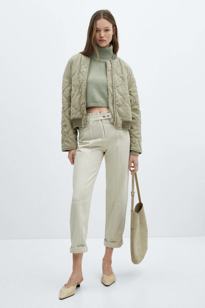 Mango quilted jasje groen kopen? | Morgen in huis | wehkamp