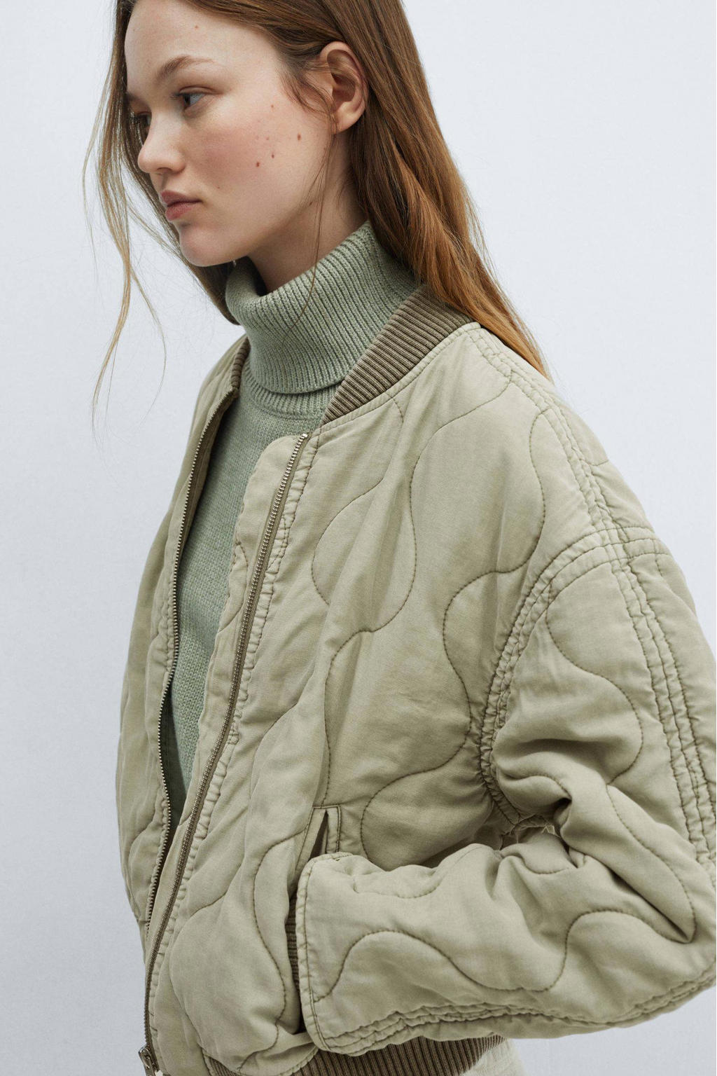 Mango quilted jasje groen kopen? | Morgen in huis | wehkamp