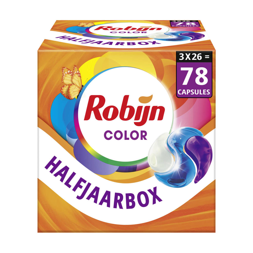 Robijn Classics 3-in-1 wascapsules Color - 3 x 26 wasbeurten - 78 ...