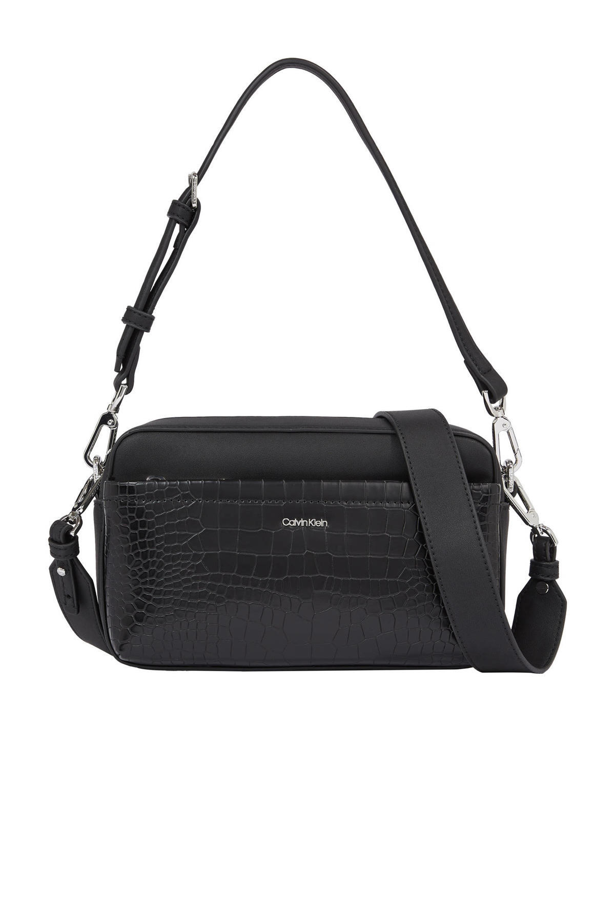 Calvin Klein crossbody tas CK Must met crocoprint zwart | wehkamp