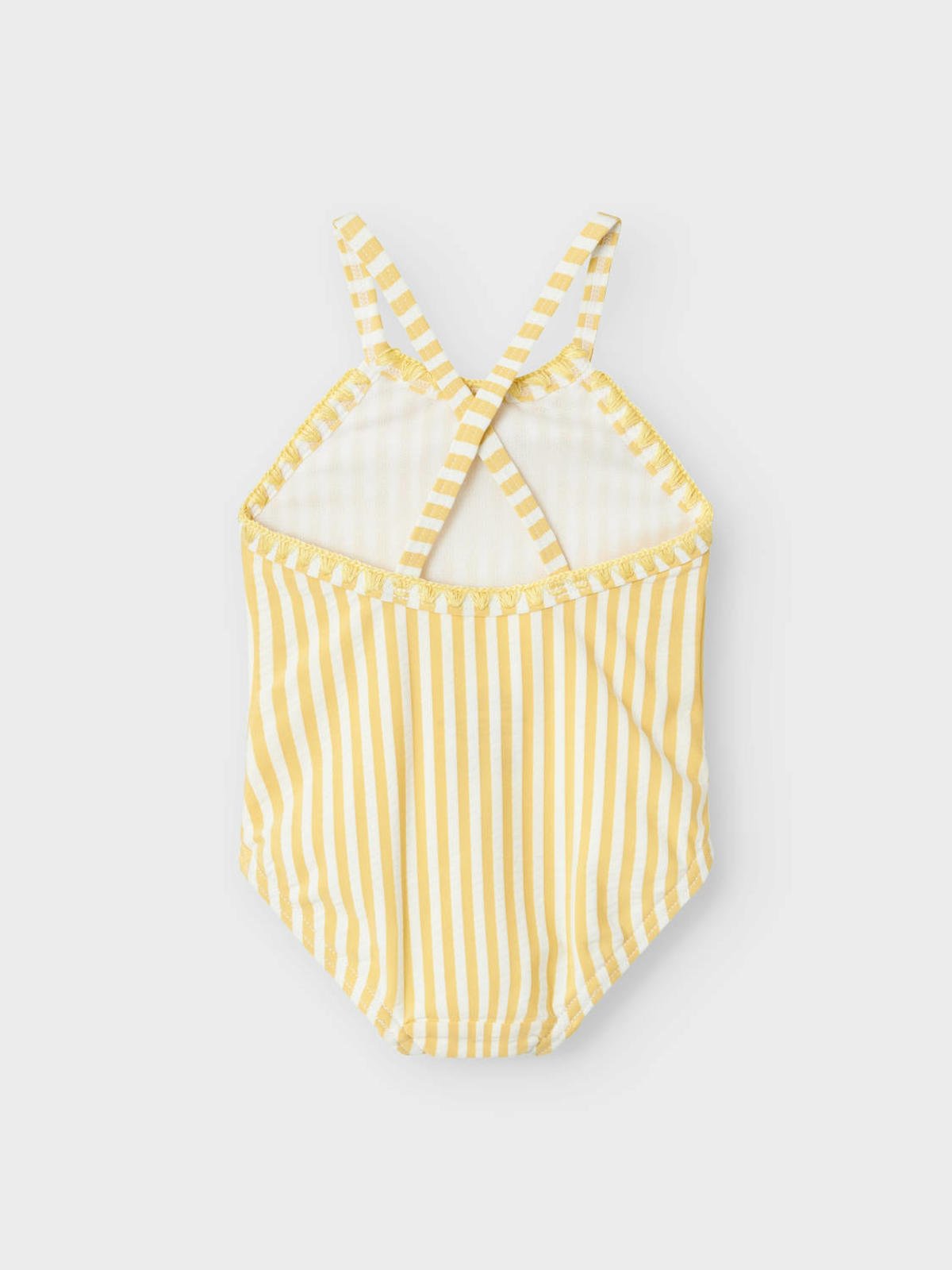 LIL' ATELIER BABY newborn baby badpak NBFFARROW geel/wit | wehkamp