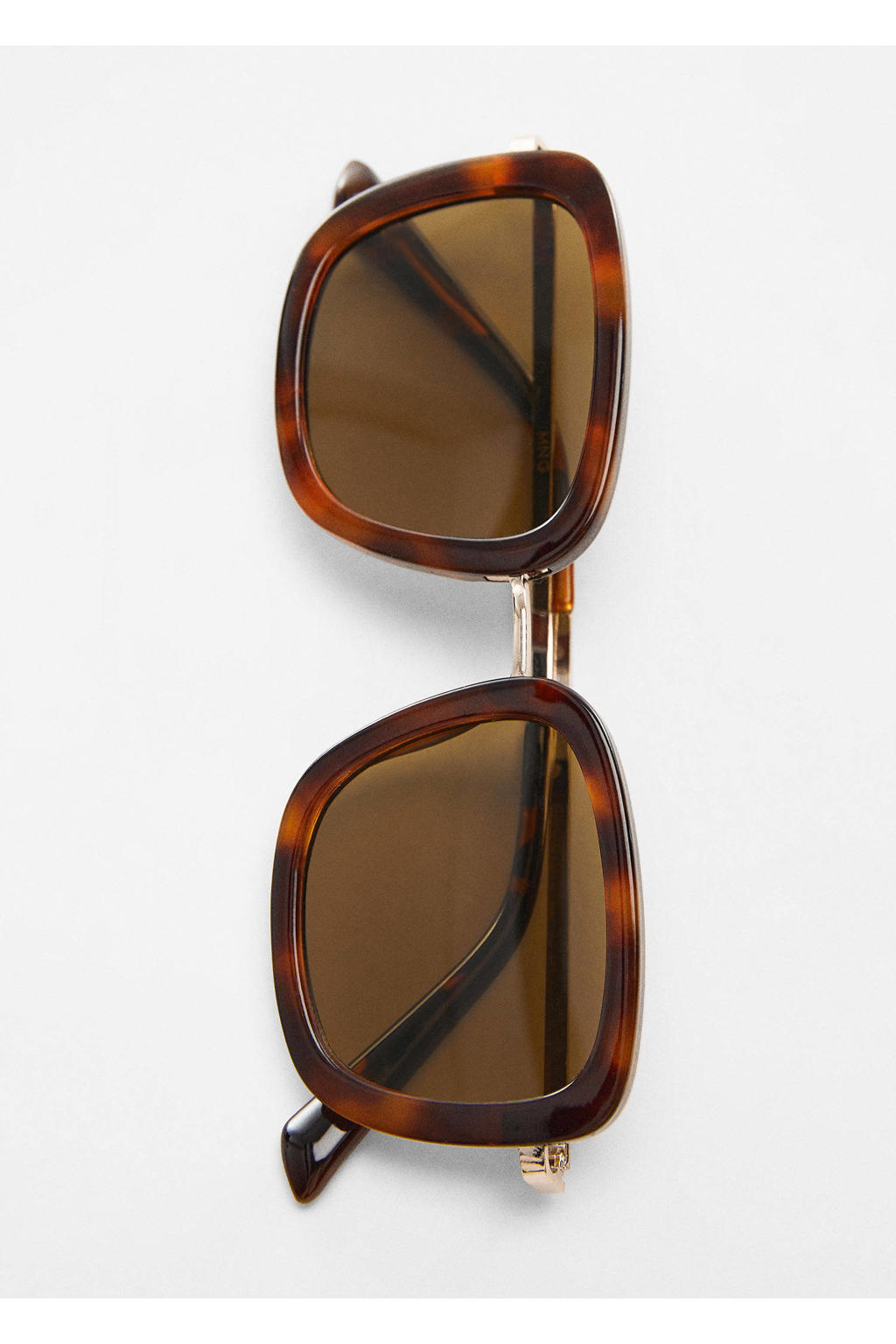 Mango zonnebril met tortoise print bruin | wehkamp