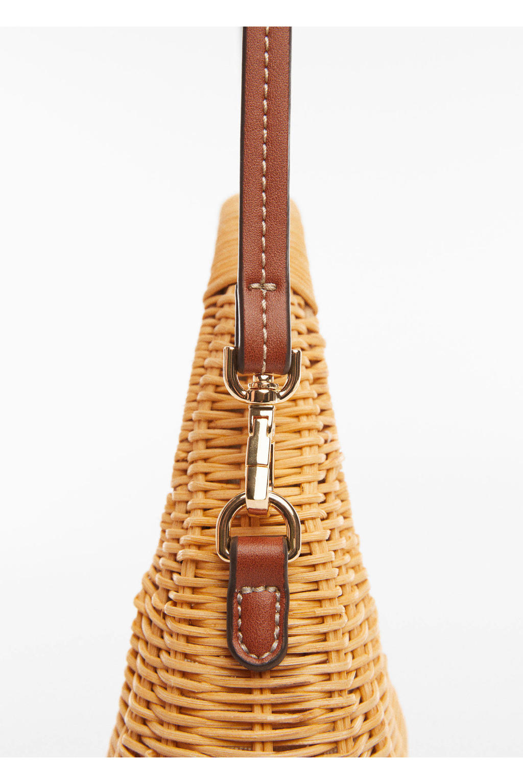 Mango rotan crossbody tas naturel | wehkamp
