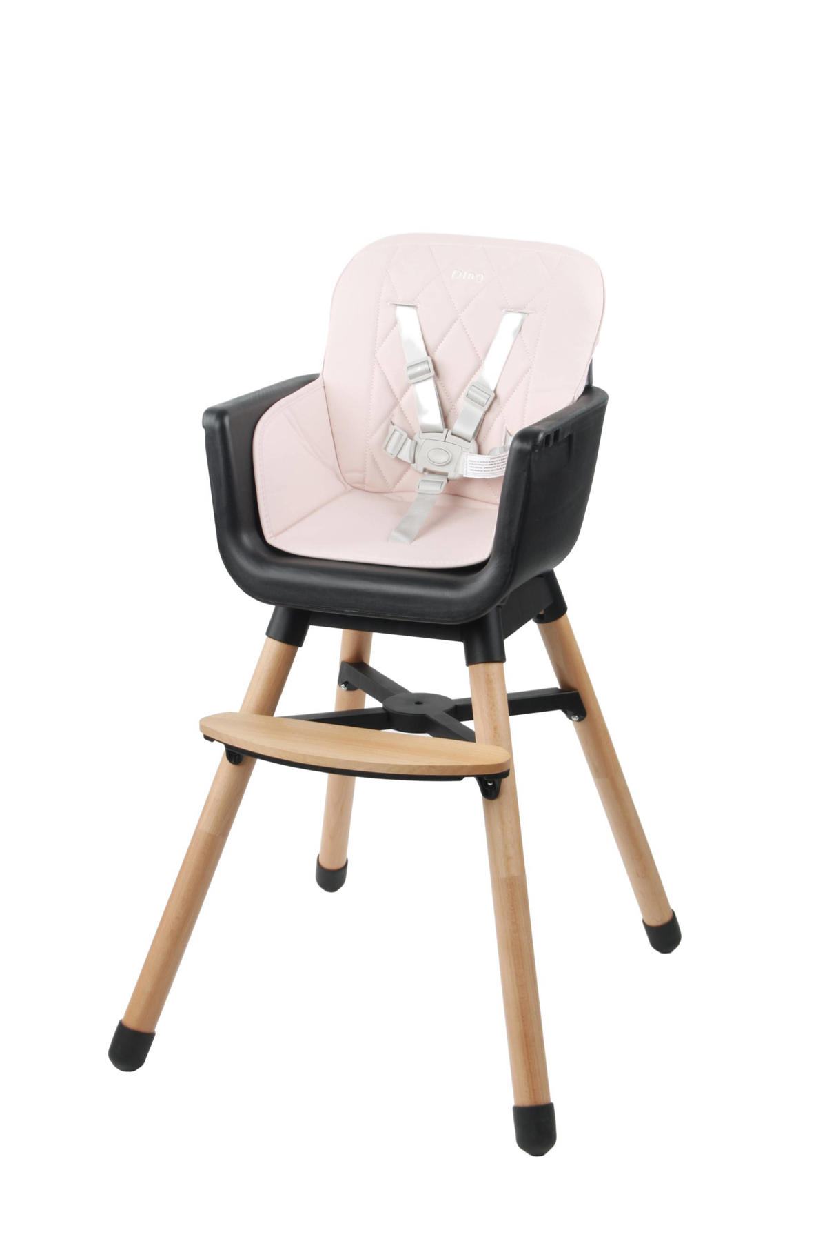 Ding Wooden High Chair - Daily - Pink | wehkamp