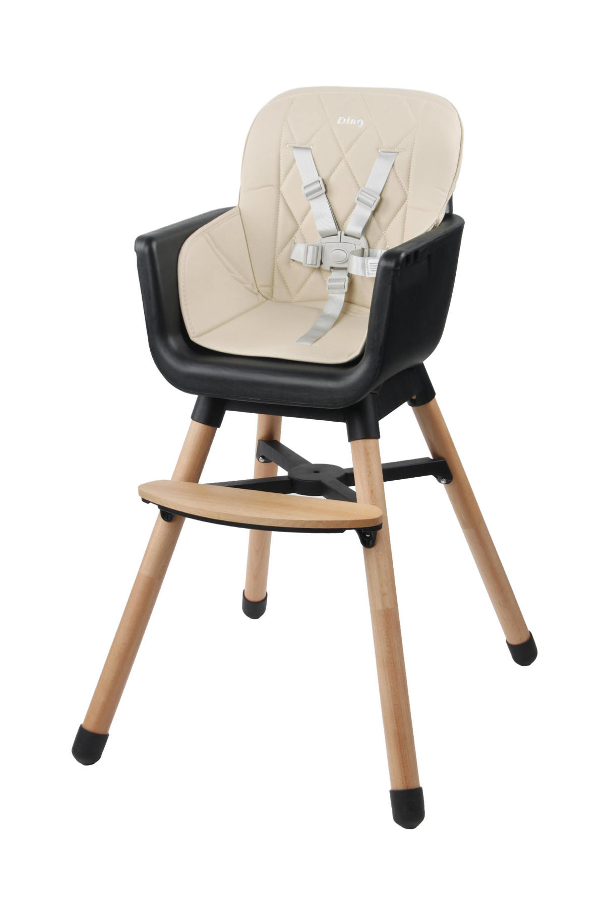 Ding Wooden High Chair - Daily - Beige | wehkamp