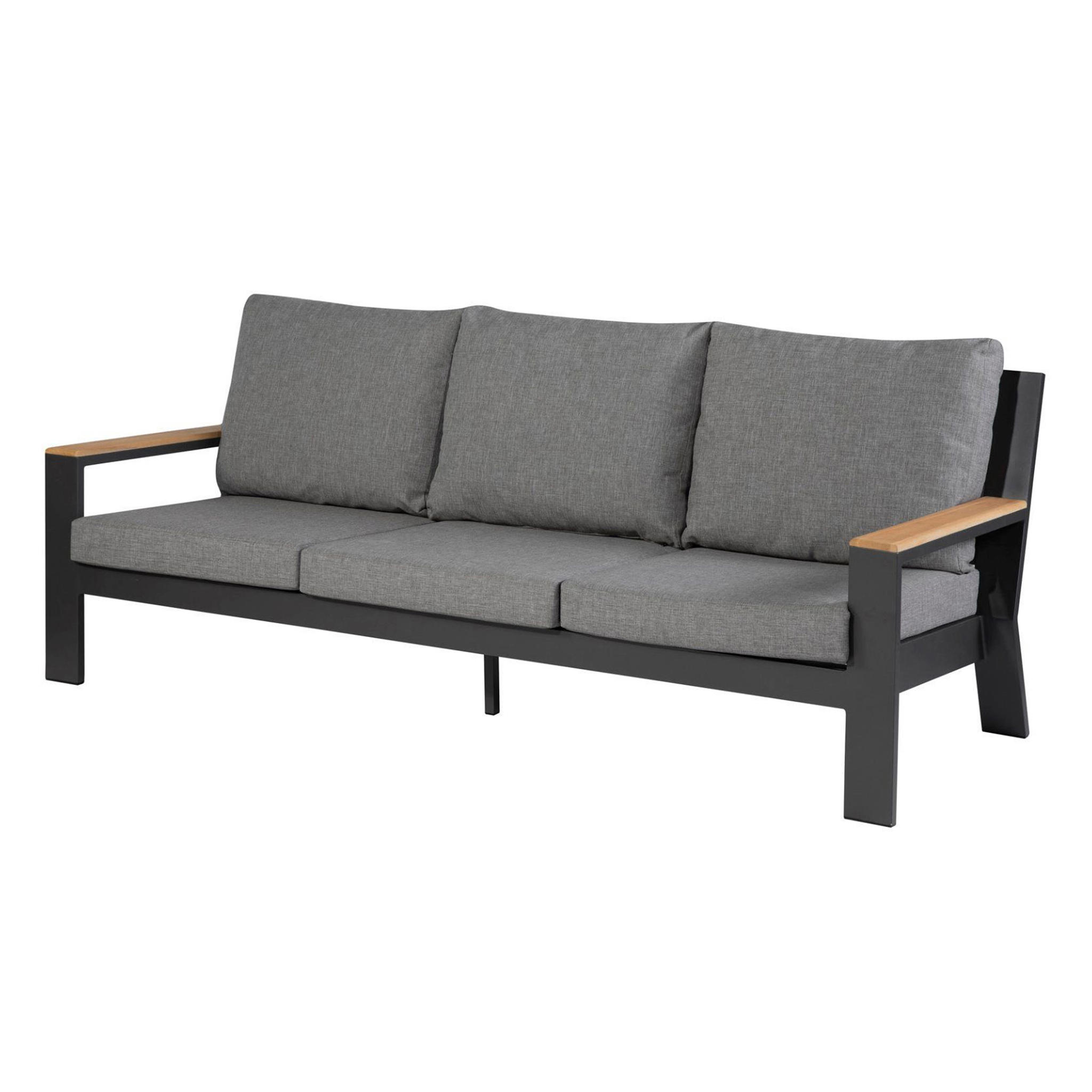 Exotan Exotan 3-Zits Tuinbank Valerie - Aluminium - Antraciet ...