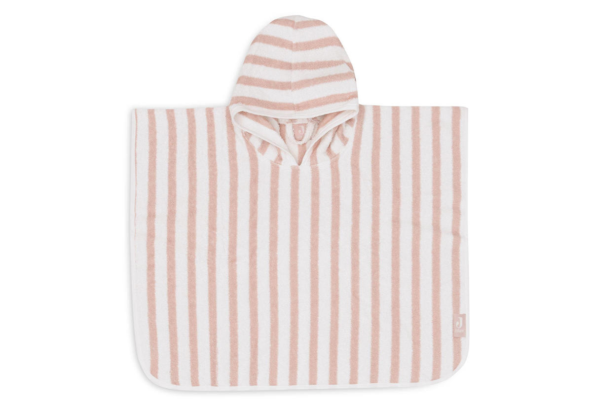 Jollein badponcho Stripe Terry Wild Rose | wehkamp