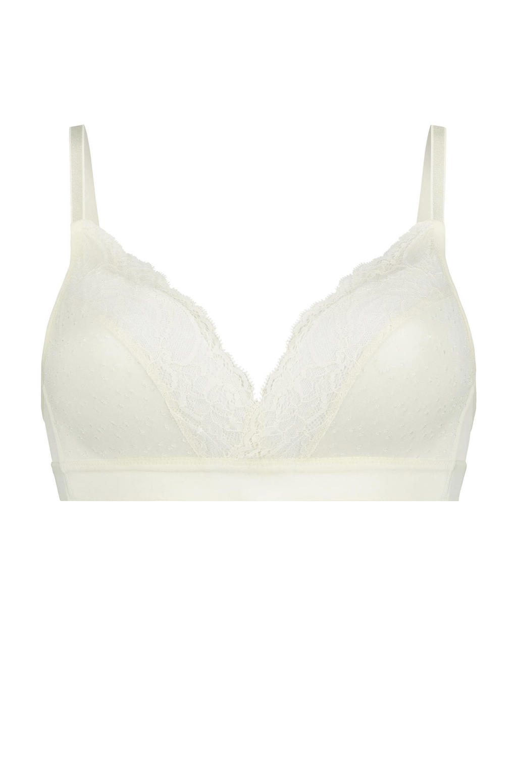Hunkemöller voorgevormde bh zonder beugel Sophie wit | wehkamp