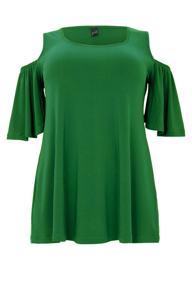 YOEK a-lijn tuniek Plus Size - groen | wehkamp