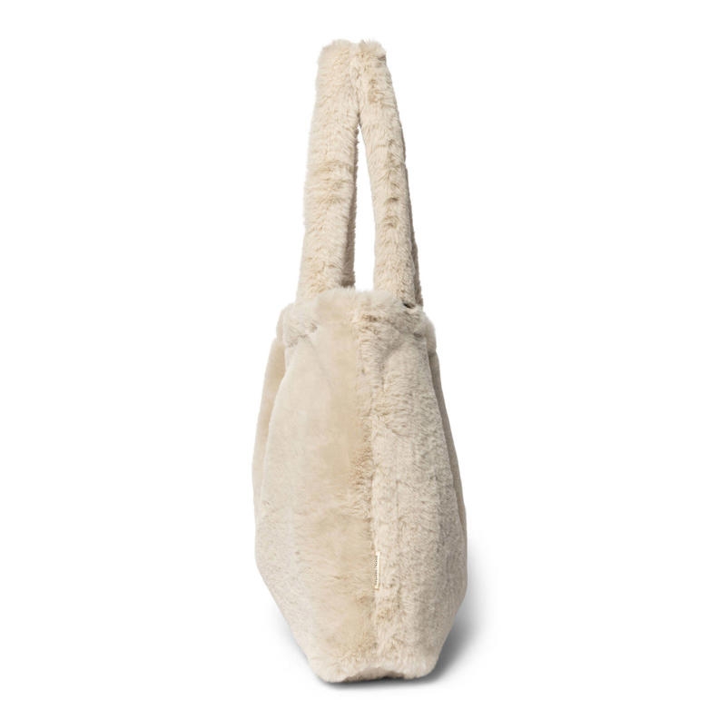 Studio Noos luiertas Faux Fur Mom Bag ecru | wehkamp