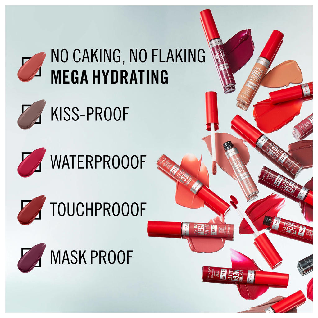 Rimmel London Lasting Mega Matte Liquid Lip lipgloss - 900 Ravishing ...