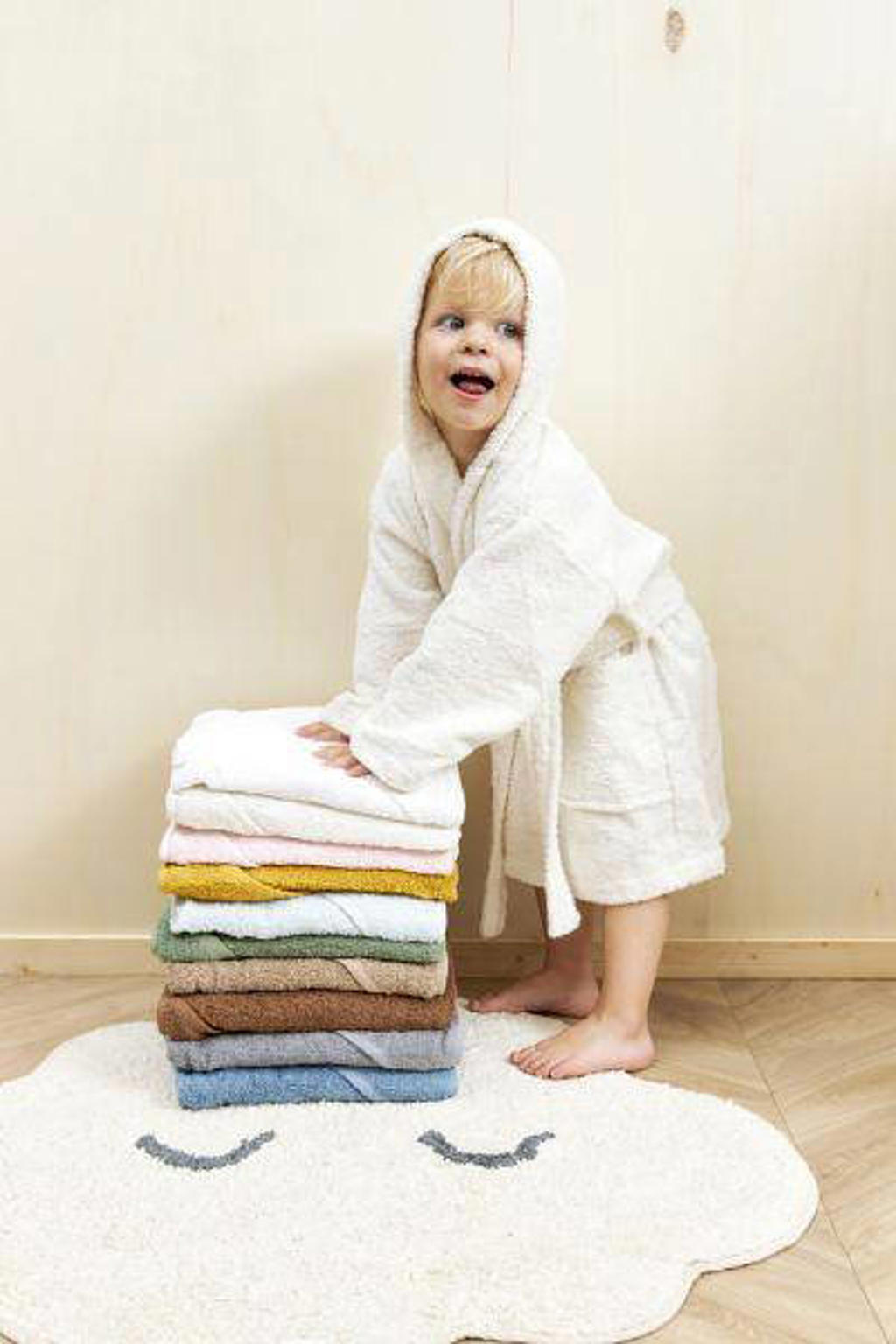 Meyco badstof badcape light blue | wehkamp