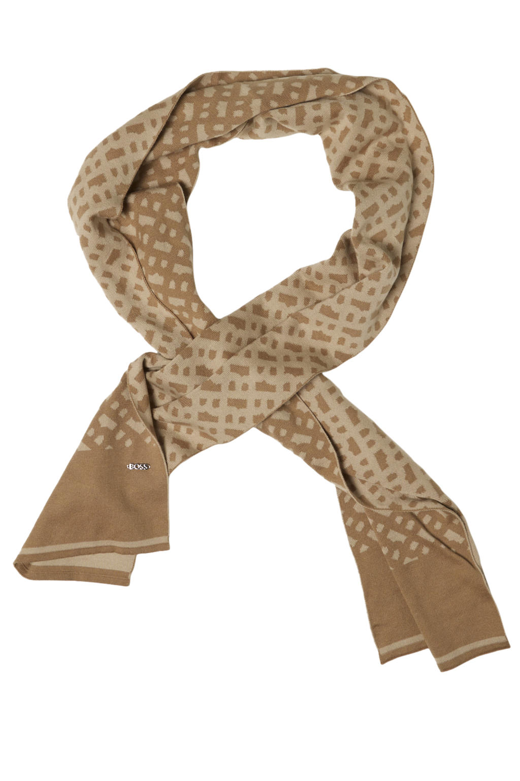 BOSS sjaal met logo Lendia bruin | wehkamp