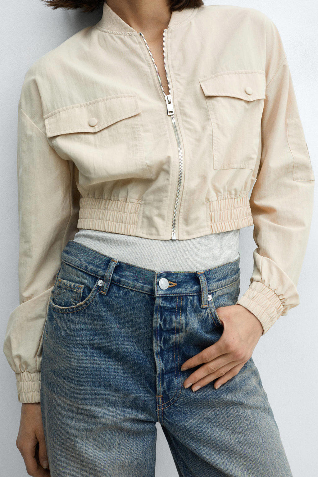 Mango bomberjack beige kopen? | Morgen in huis | wehkamp