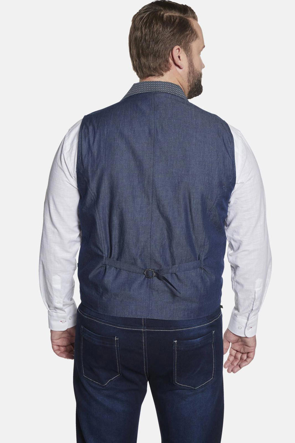 Charles Colby gilet DUKE ANDREW Plus Size met all over print ...