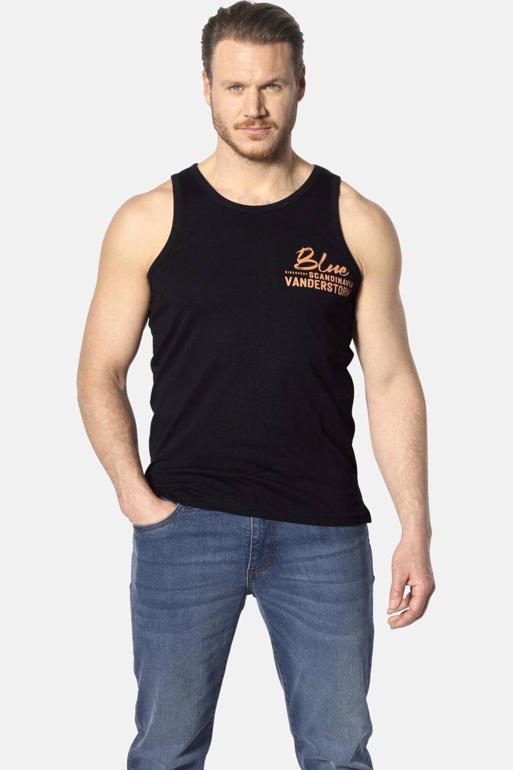 Jan Vanderstorm T-shirt FELTON Plus Size met printopdruk | wehkamp