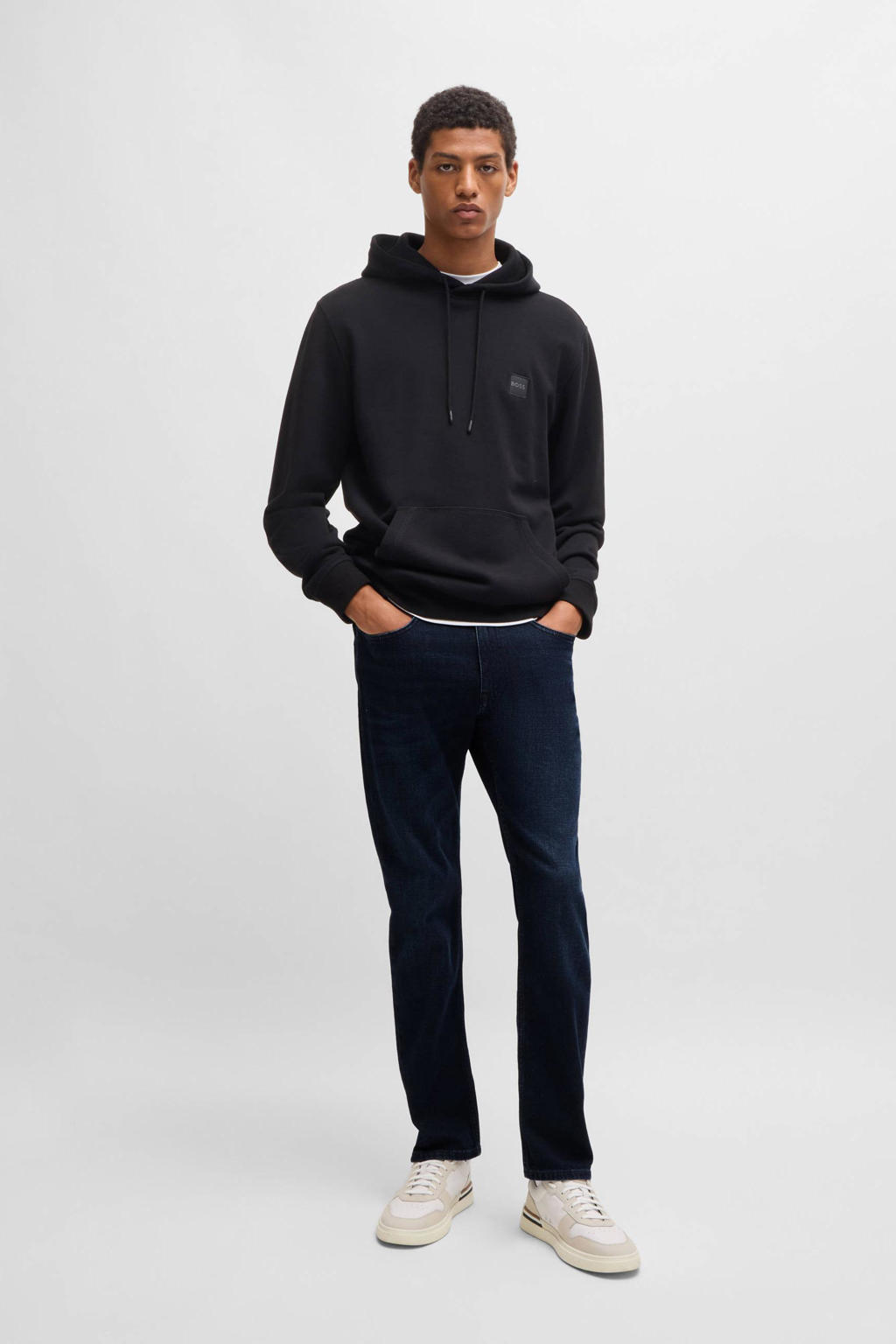 BOSS slim fit jeans DELAWARE BO donkerblauw | wehkamp