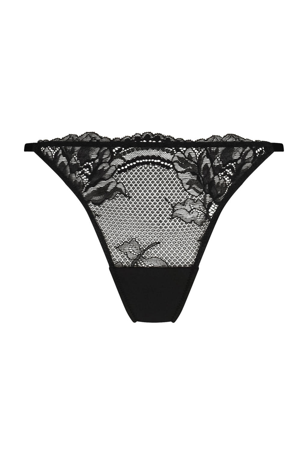 Hunkemöller string Leonie zwart | wehkamp