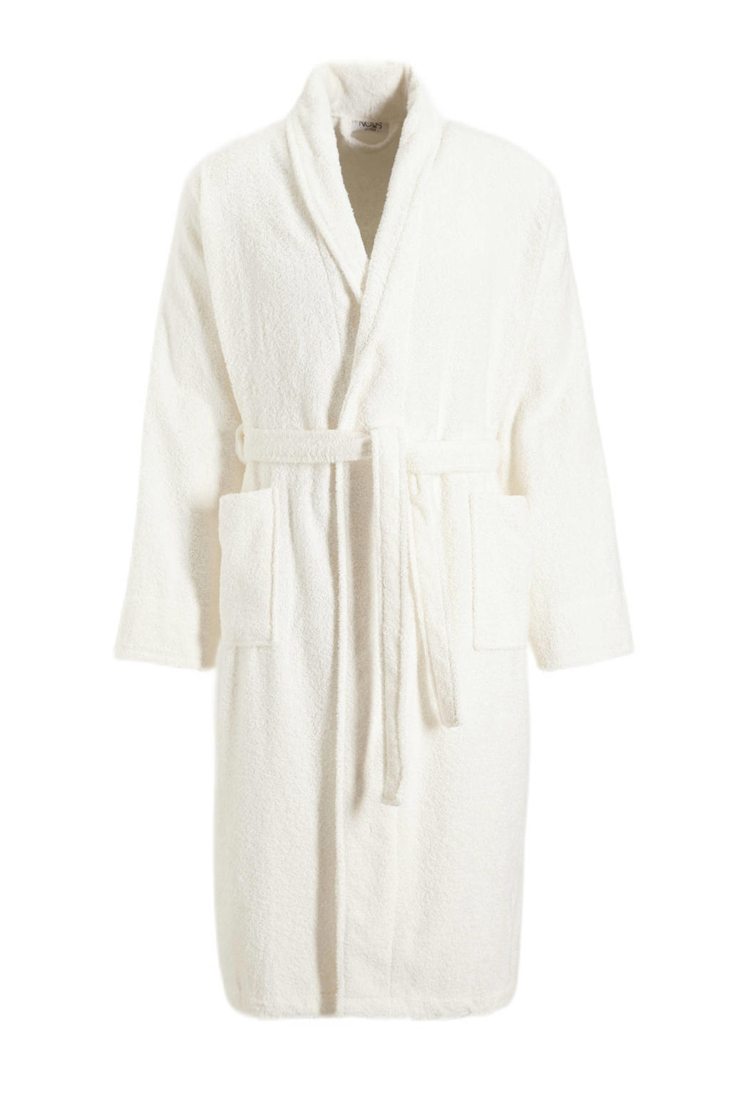 NOUS Living heren badstof badjas offwhite | wehkamp