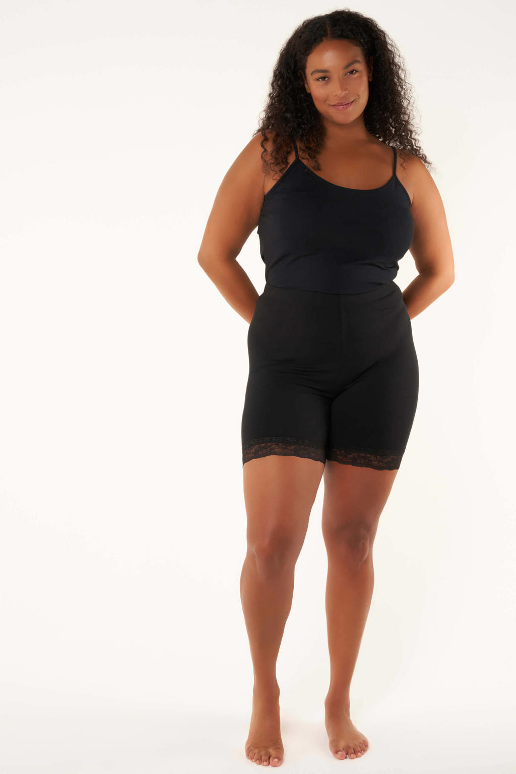 MS Mode high waist skinny short zwart | wehkamp