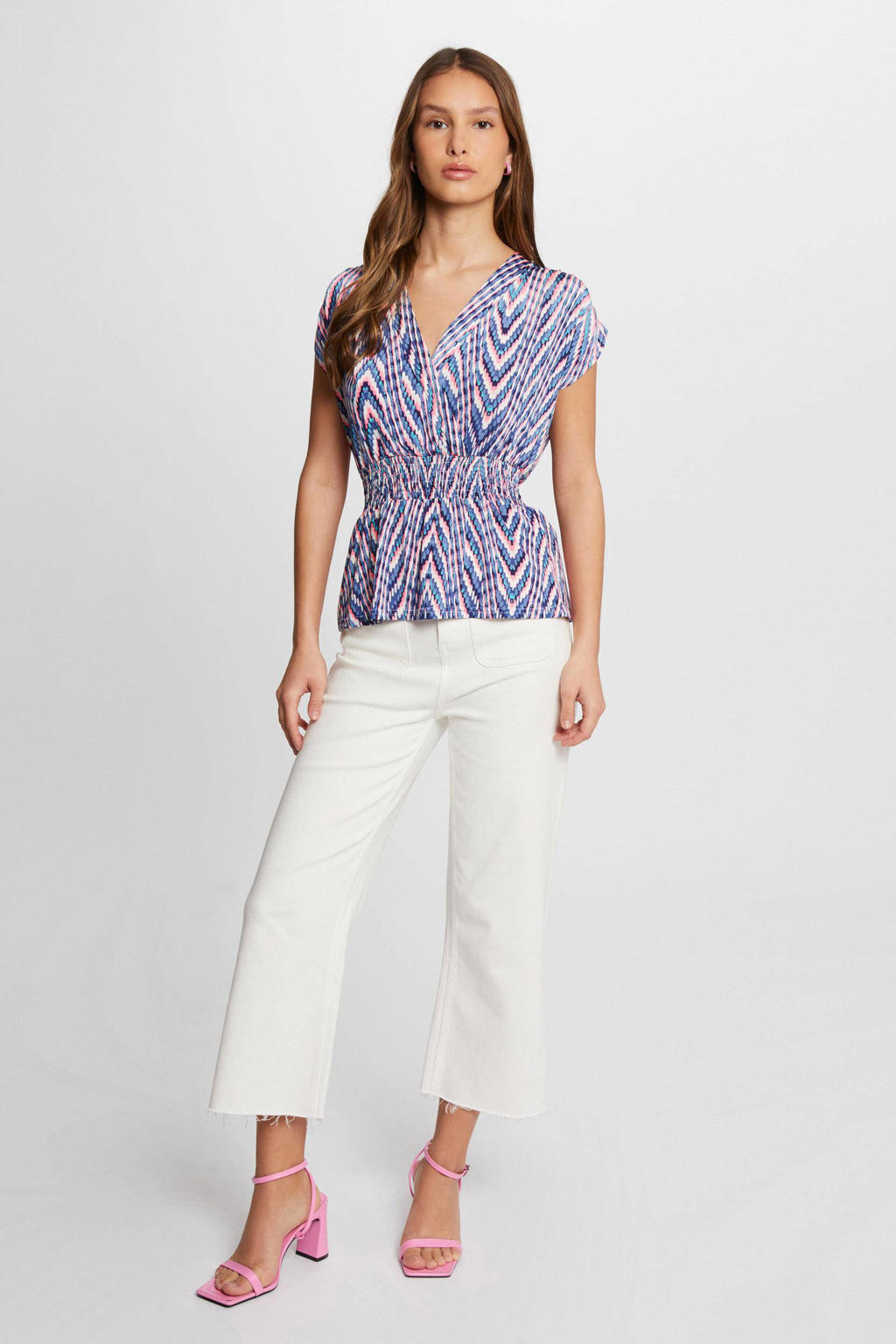 Morgan top met all over print multi | wehkamp