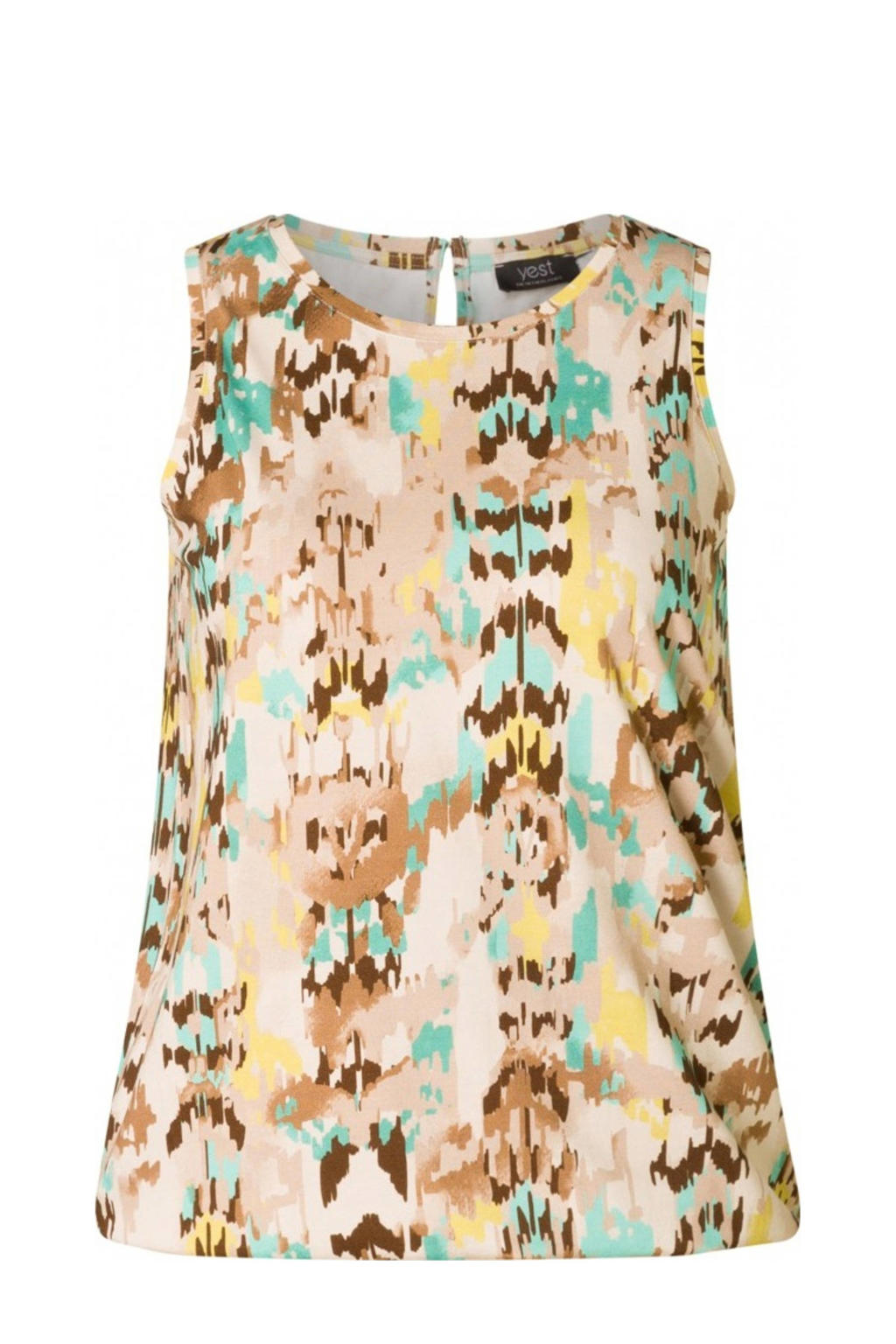 Yest top met all over print beige,bruin,geel | wehkamp