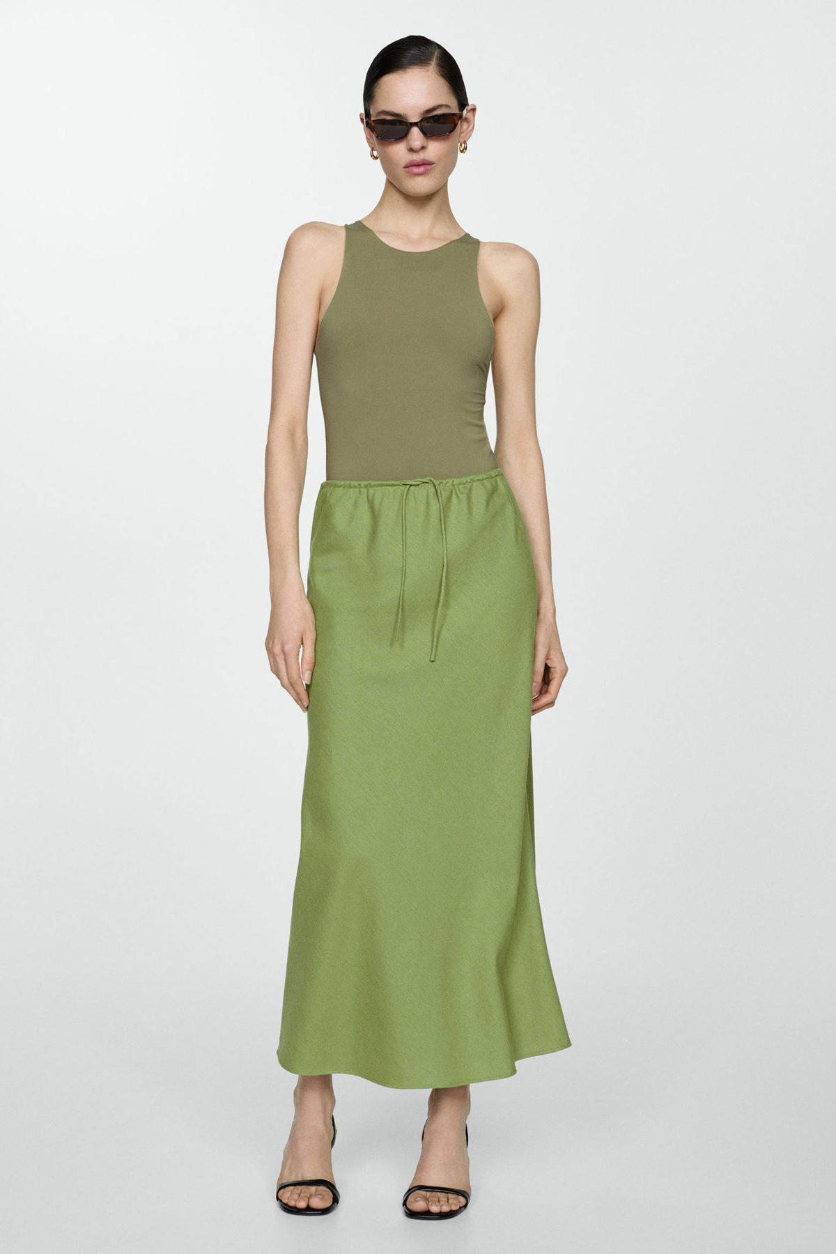 Mango rok olijfgroen kopen? | Morgen in huis | wehkamp