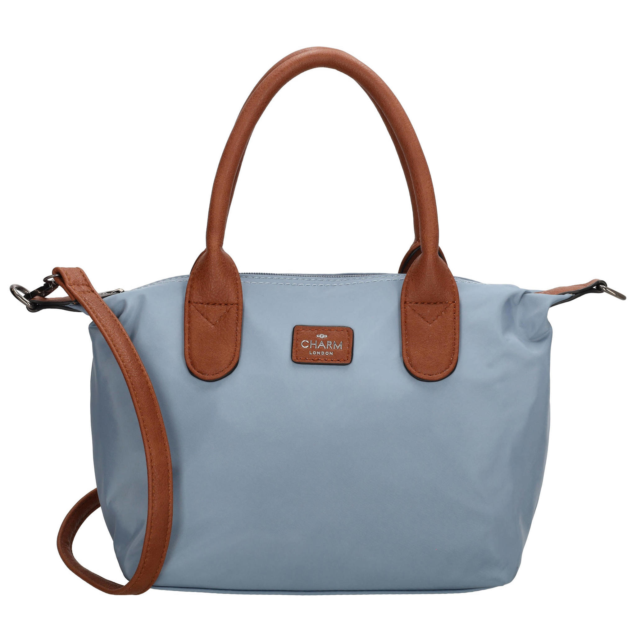 Charm London mini shopper Buckingham blauw | wehkamp