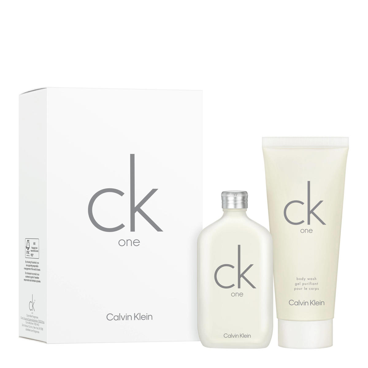 Calvin Klein ck One ONE geschenkset - eau de toilette 50 ml + body wash 100 ml | wehkamp