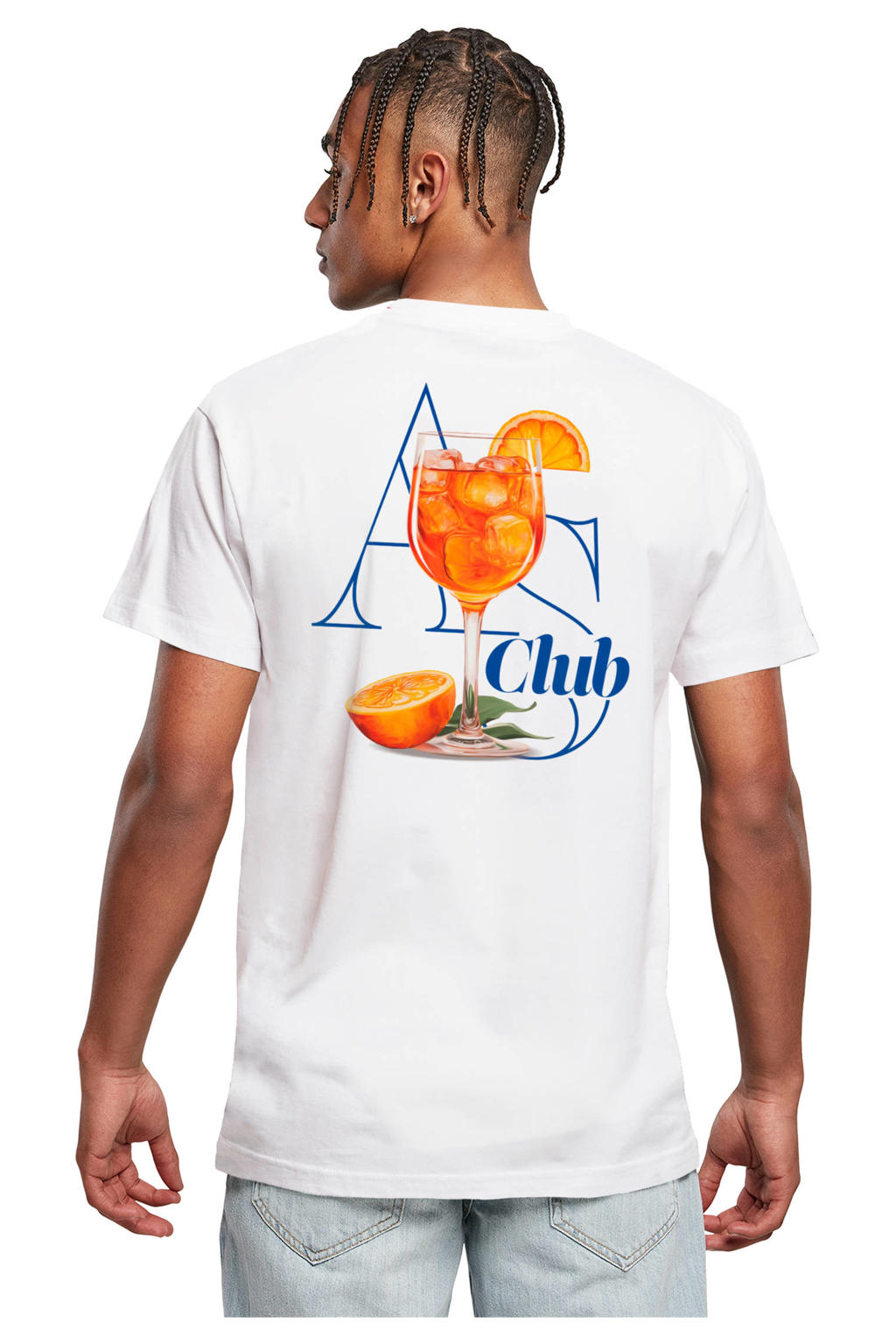 Mister Tee T-shirt met backprint wit | wehkamp