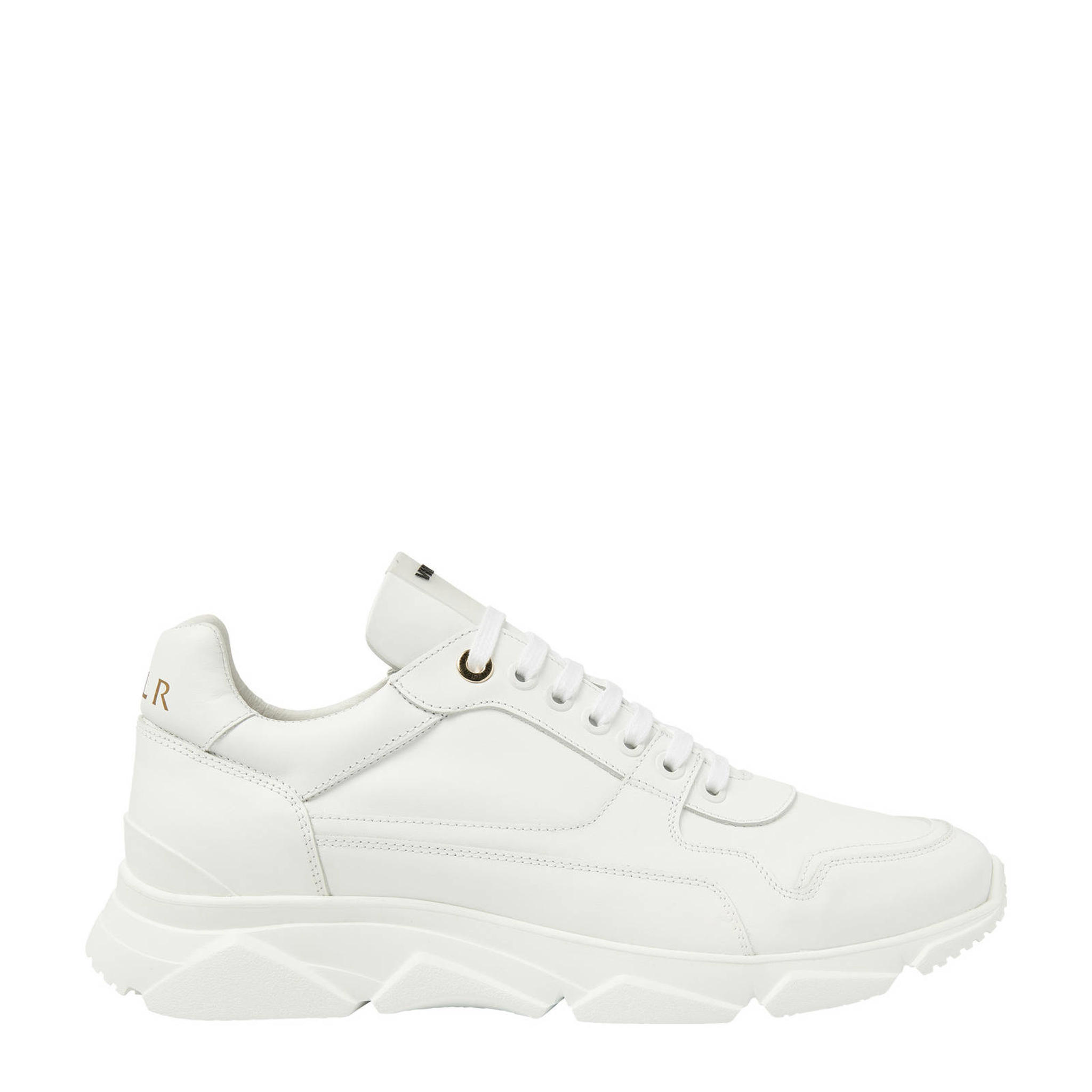 Van Lier Rock leren sneakers wit | wehkamp
