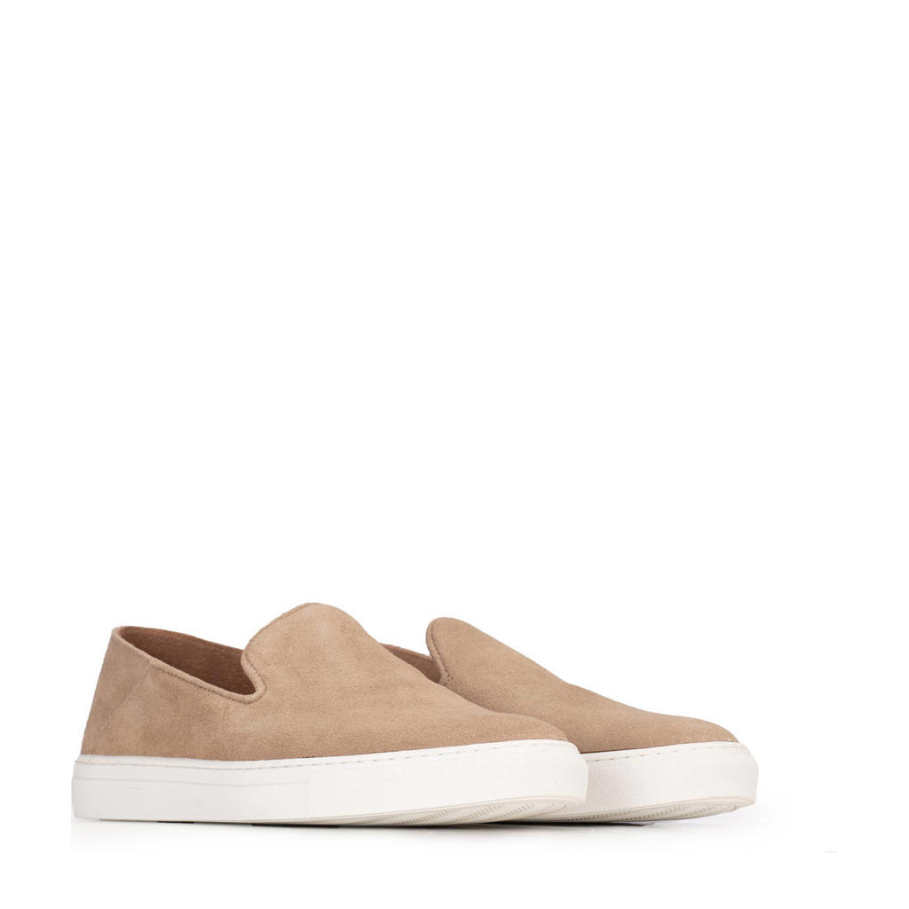PS Poelman suède loafers beige | wehkamp