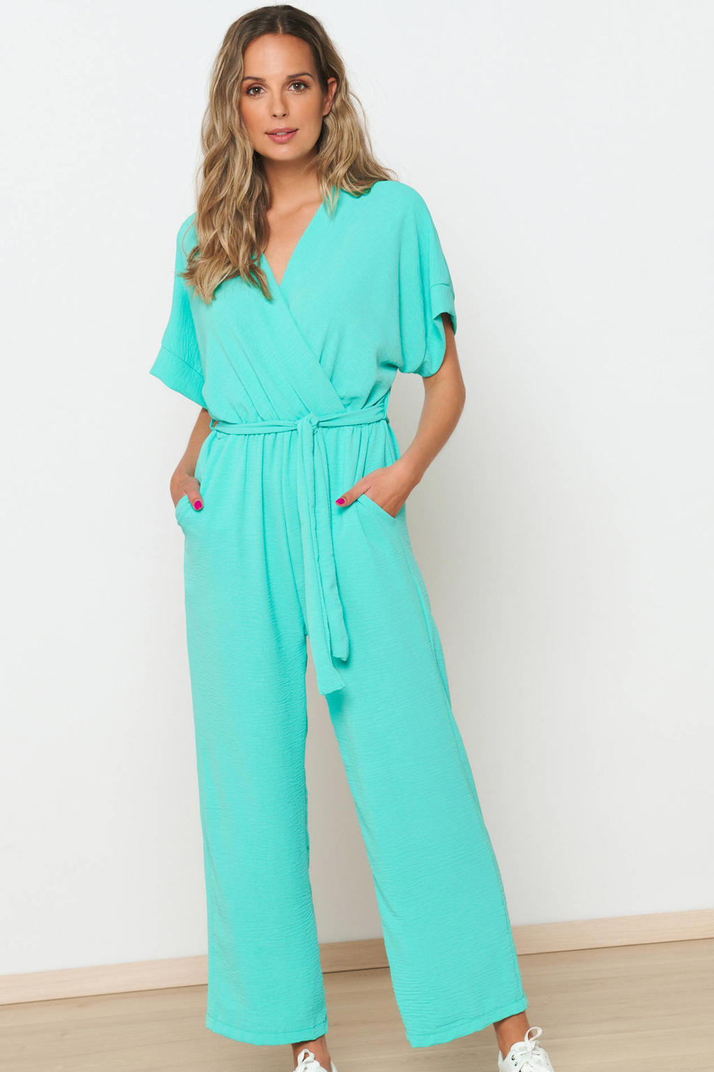 LOLALIZA jumpsuit turquoise kopen? | Morgen in huis | wehkamp