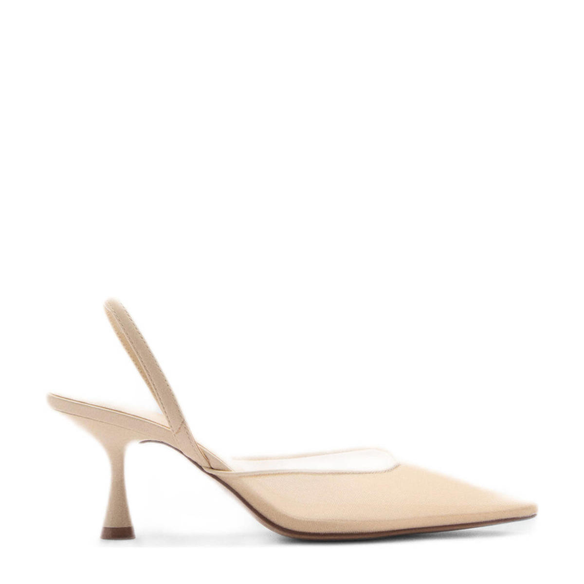 Mango slingback pumps beigeroze | wehkamp