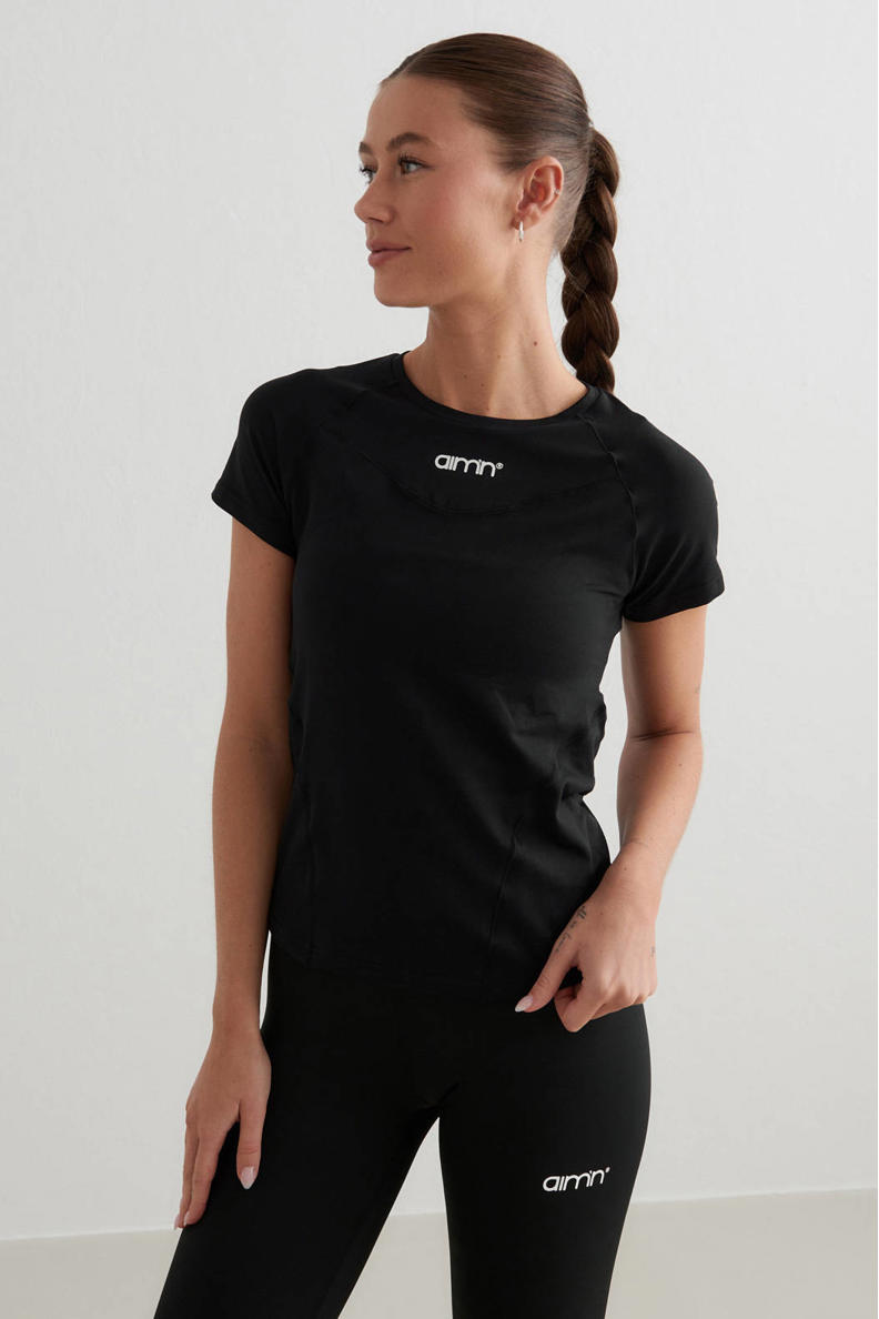 Aim'n sportshirt Soft Basic zwart | wehkamp