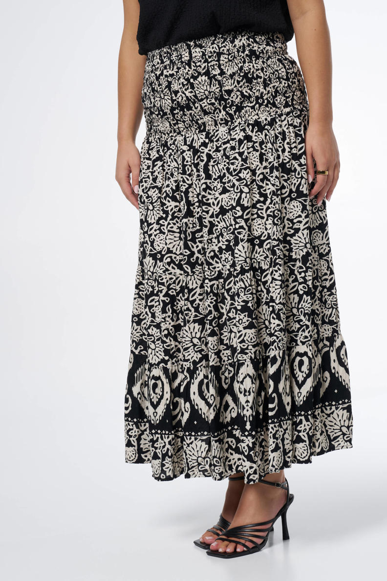 MS Mode rok met all over print zwart/wit | wehkamp