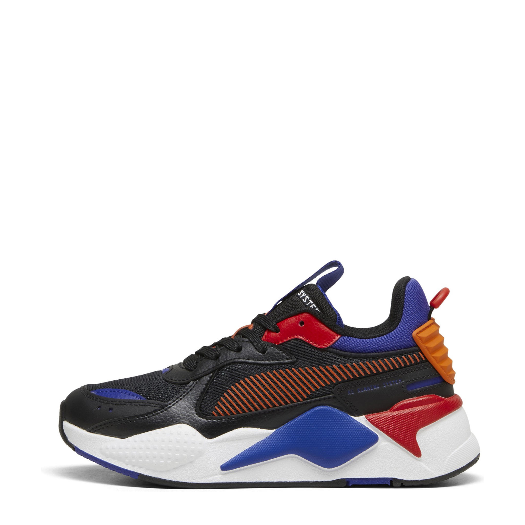 Puma RS-X Geek sneakers zwart/kobaltblauw/oranje | wehkamp