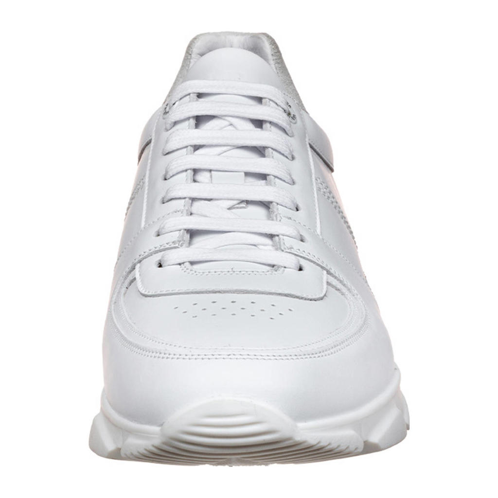 Van Lier Luca leren sneakers wit | wehkamp