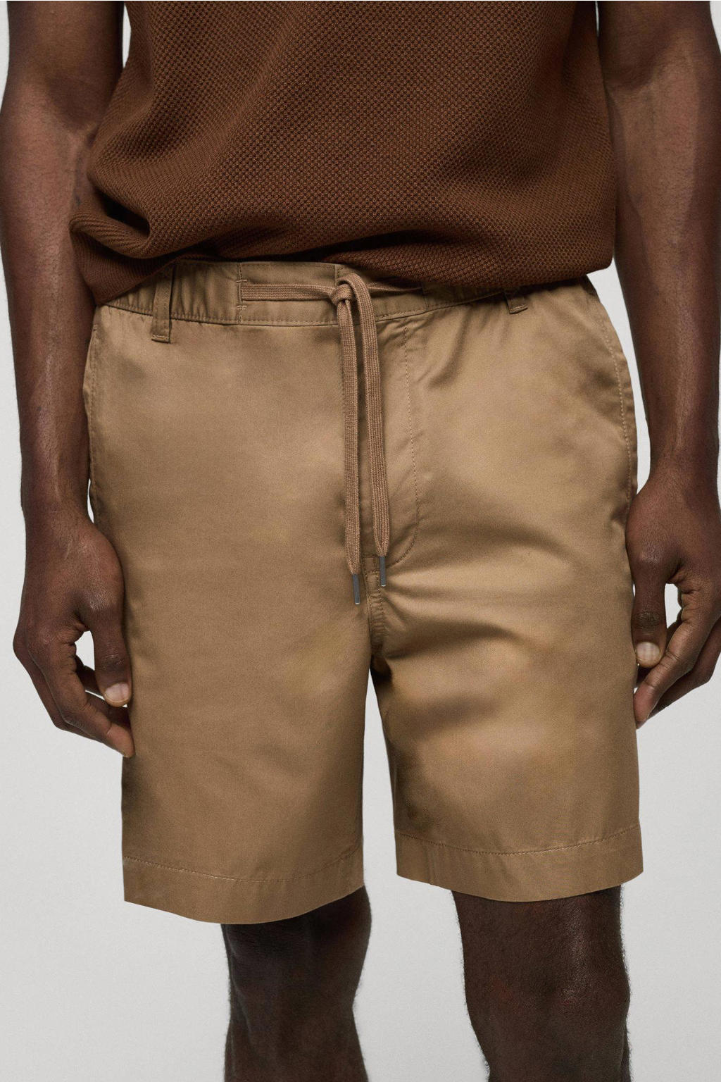 Mango Man relaxed short lichtbruin | wehkamp