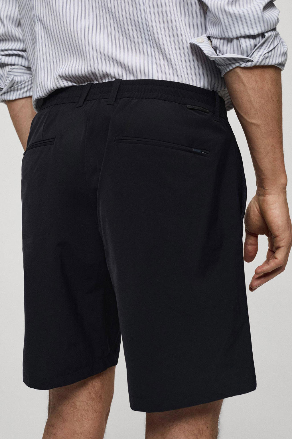 Mango Man regular fit short marine | wehkamp
