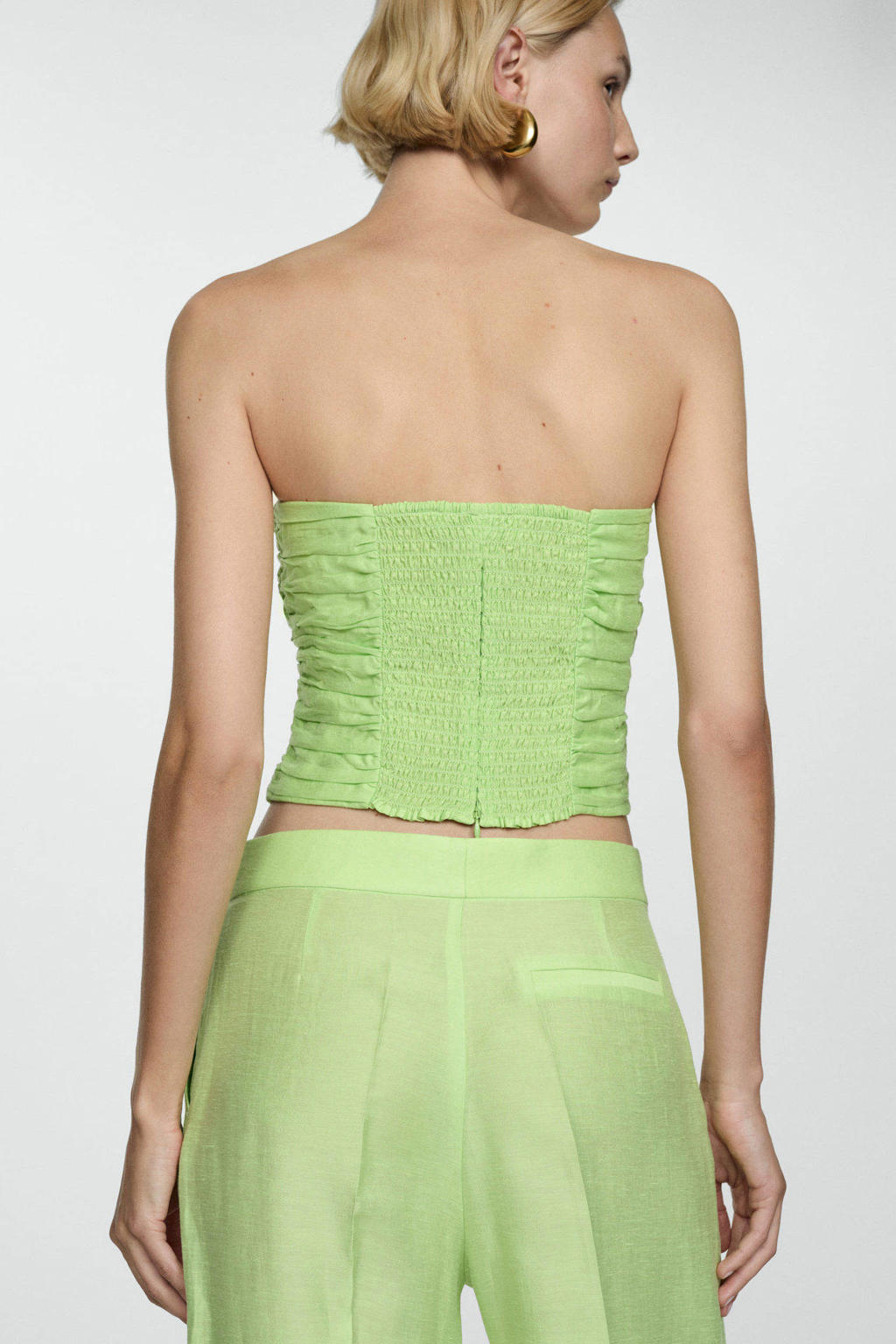 Mango crop top lichtgroen kopen? | Morgen in huis | wehkamp