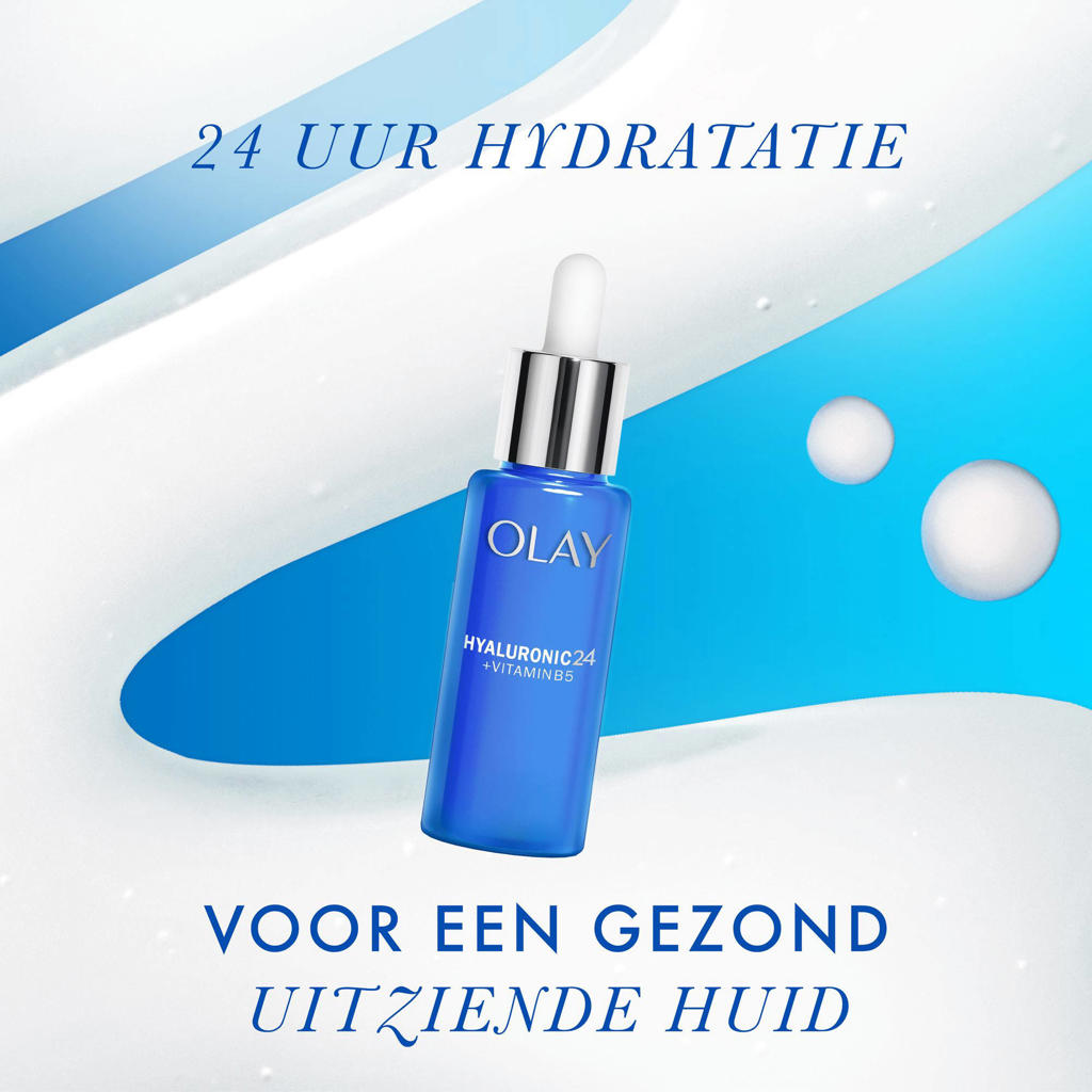 Olay Hyaluronic 24 + Vitamin B5 Hyaluronzuur hydraterend serum - 40 ml | wehkamp