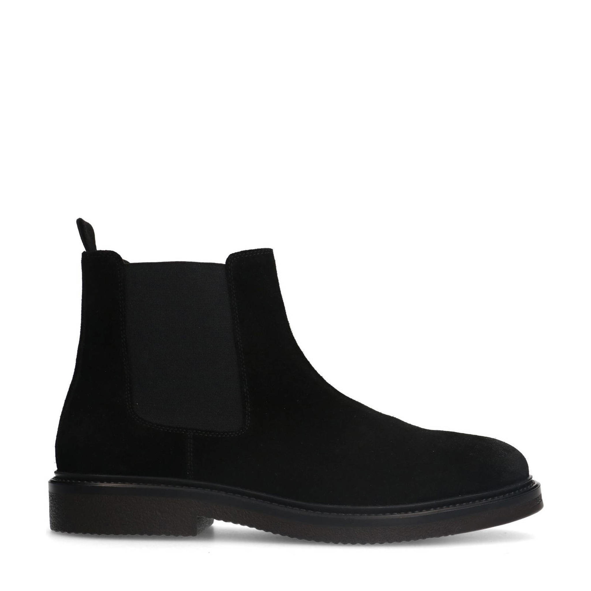 Manfield suède chelsea boots zwart | wehkamp
