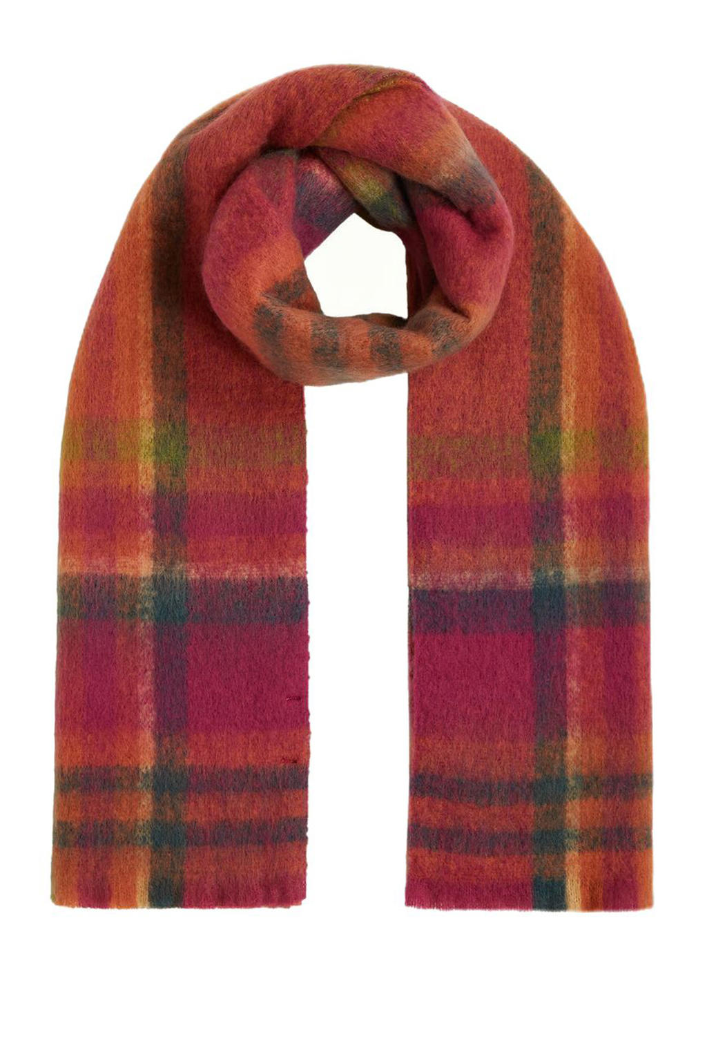 King Louie geruite sjaal oranje | wehkamp