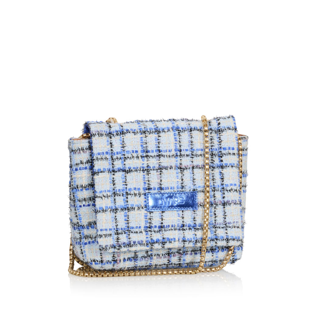 DWRS tweed crossbody tas Spezia blauw | wehkamp