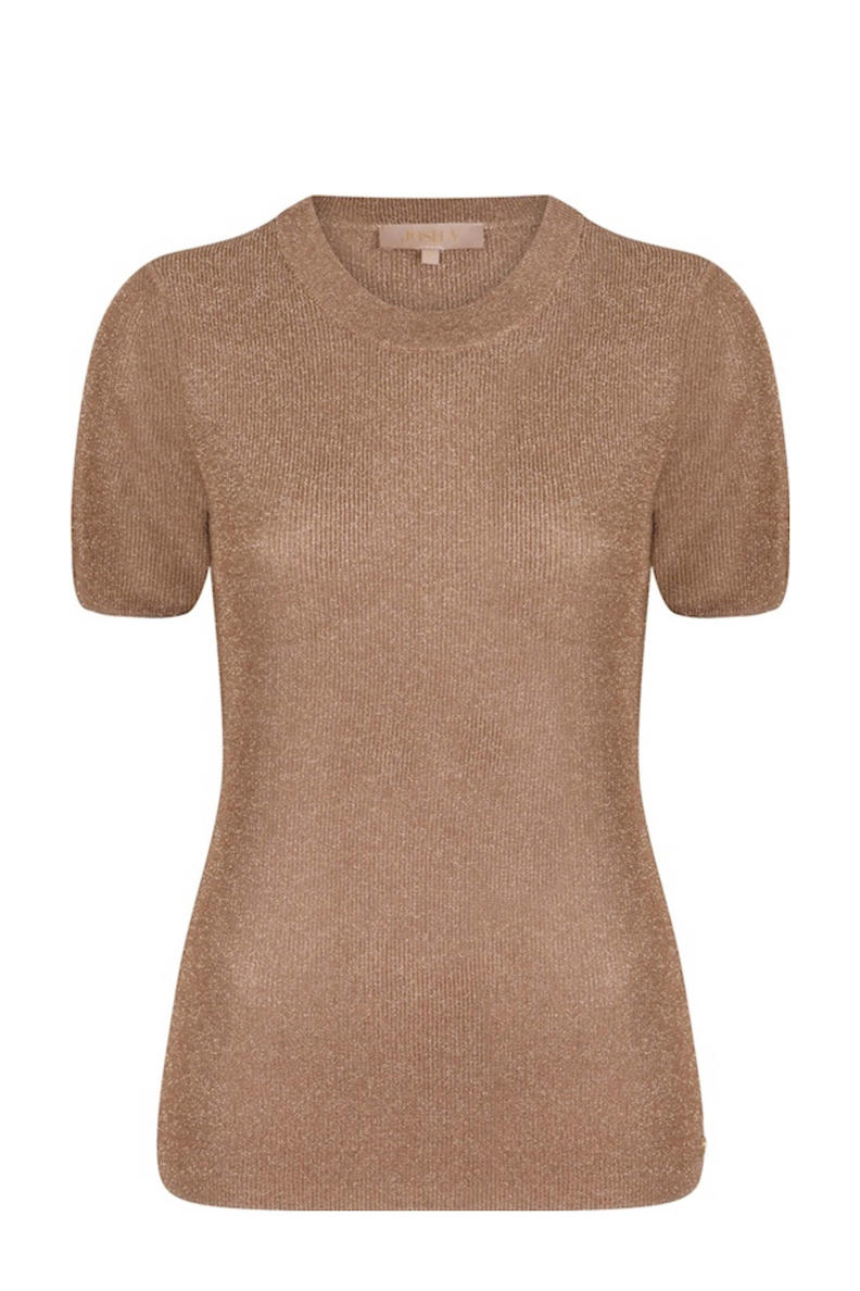 JOSH V gemêleerde ribgebreide top Rio | wehkamp