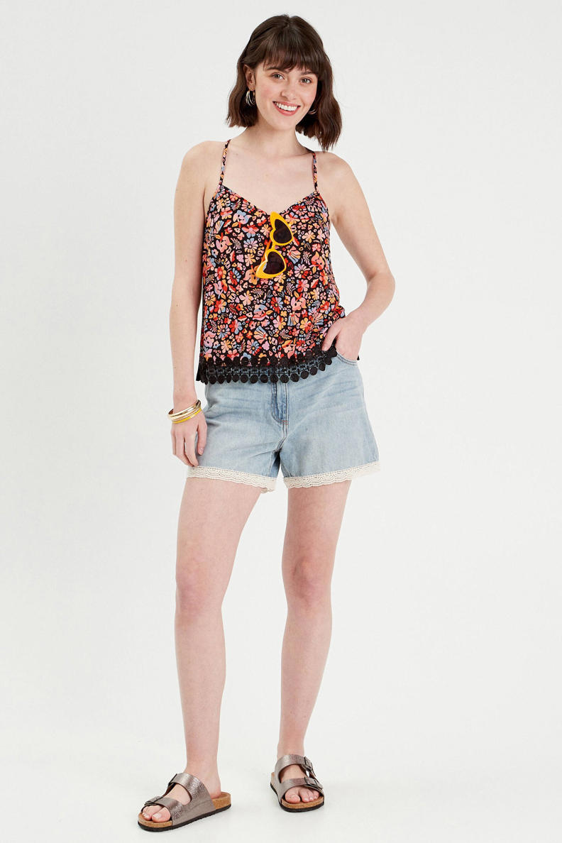 Cache Cache denim regular waist short light blue denim | wehkamp