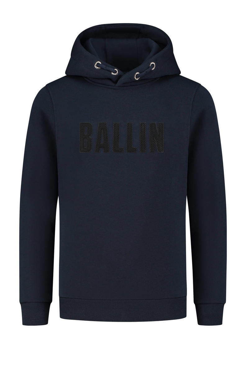 Ballin hoodie met logo donkerblauw | wehkamp
